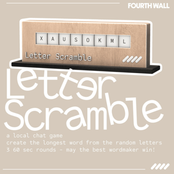 Second Life Marketplace - [FOURTH WALL] Letter Scramble - Interactive ...